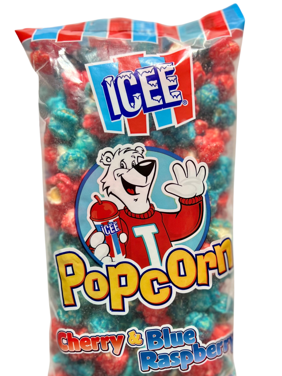 ICEE Cherry & Blue Raspberry Popcorn – Santa Cruz Fun Foods